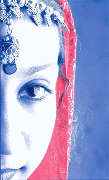 Sangeeta2—half-blue-face-